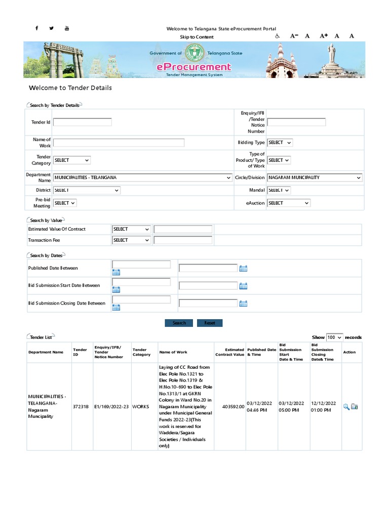 Nagaram Muncipality List | PDF