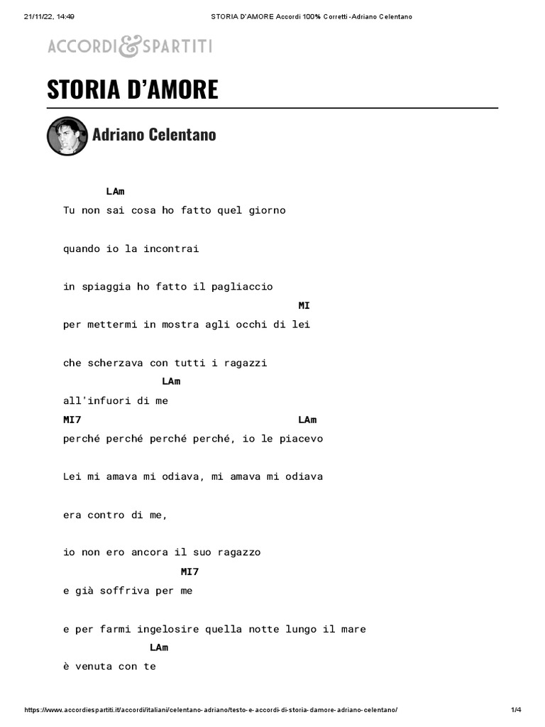 Storia D Amore | PDF