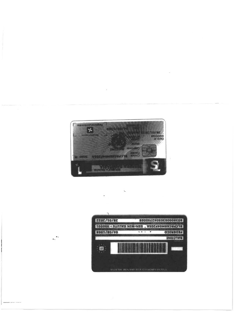 Codice Fiscale Mio | PDF