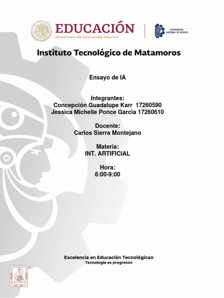 Ensayo de Inteligencia Artificial | PDF | Inteligencia artificial | Inteligencia (IA) y semántica