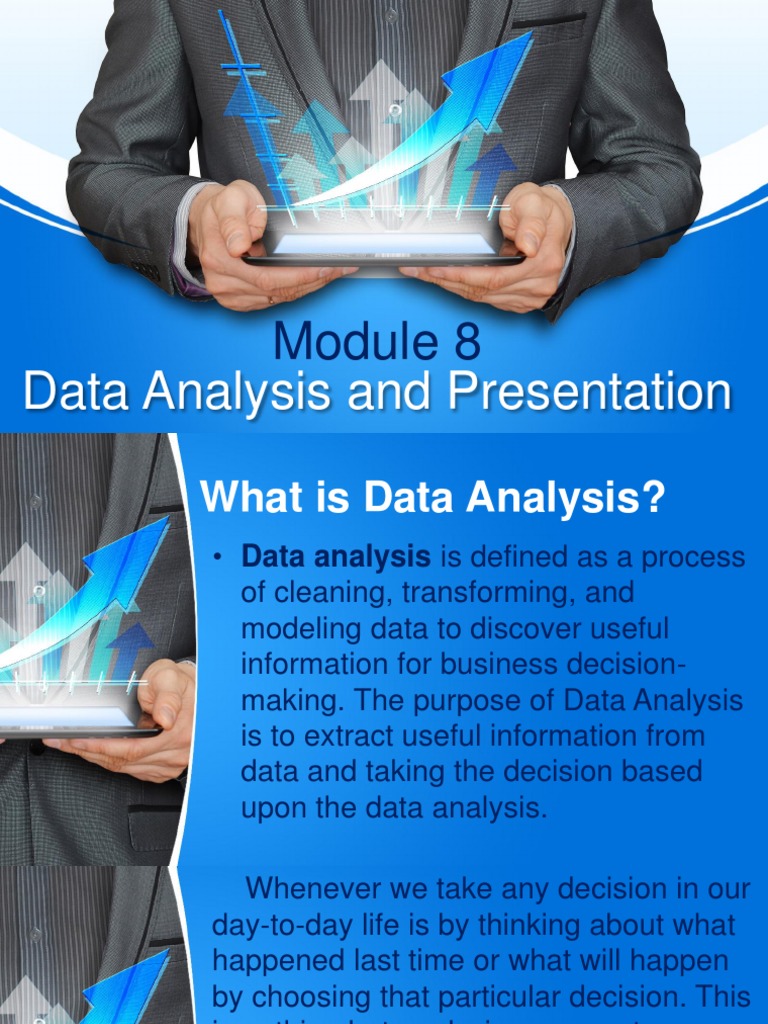 Module 8 - Data Analysis & Presentation | PDF | Data Analysis | Analytics