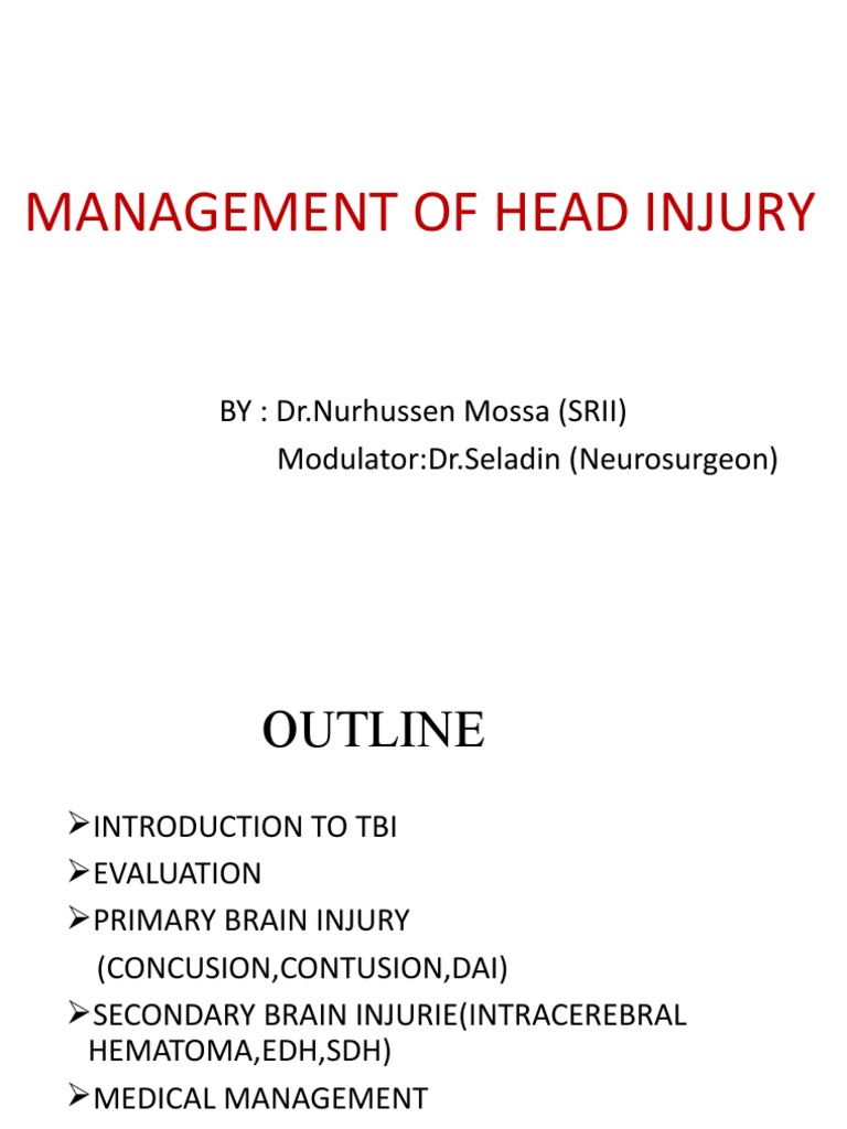 Management of Head Injuries | PDF | Traumatic Brain Injury | Concussion