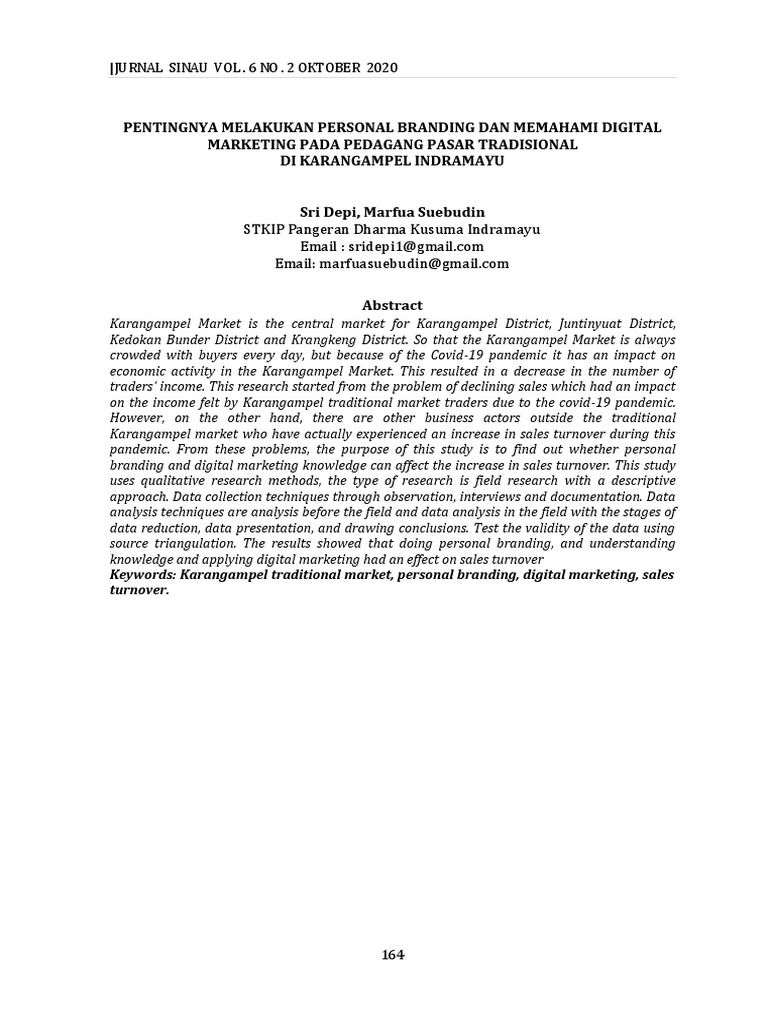 100-Article Text-436-1-11-20221026 | PDF | Qualitative Research | Marketing