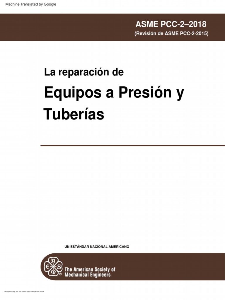 Asme Pcc 2–2018 Traducccion | PDF | Patentar | Ingeniería