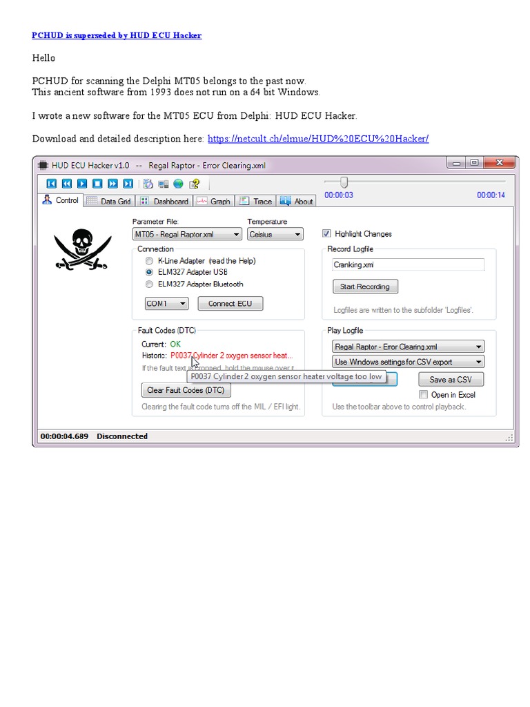 PCHUD Is Superseded by HUD ECU Hacker | PDF | Computers