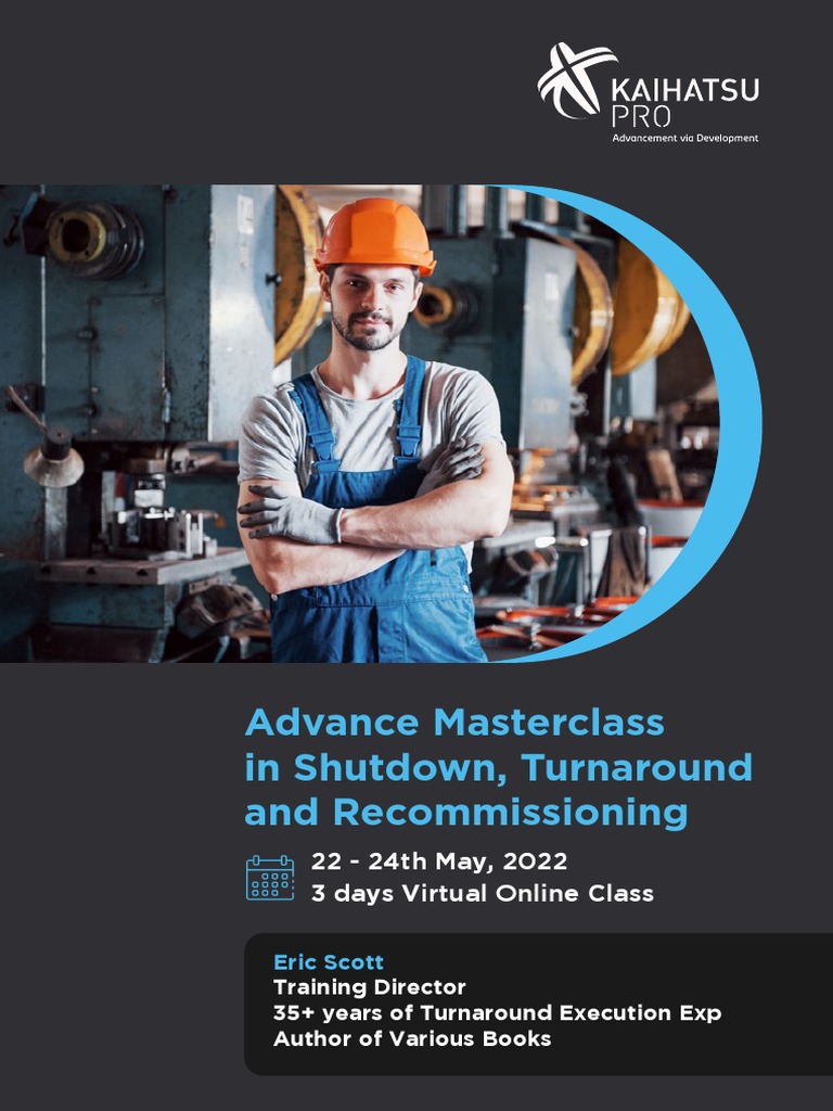 Advance Masterclass in Shutdown v2 | PDF | Safety | Logistics