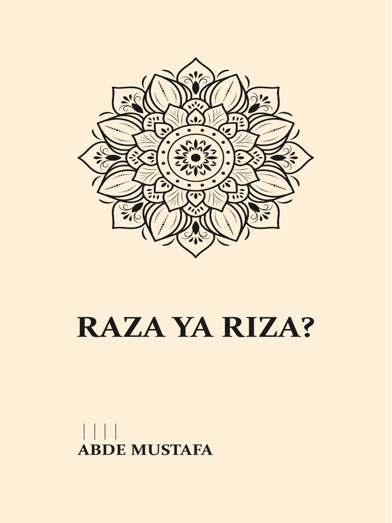 Raza Ya Riza? Ahl-e-Sunnat Discussion | PDF | Islamic Branches ...