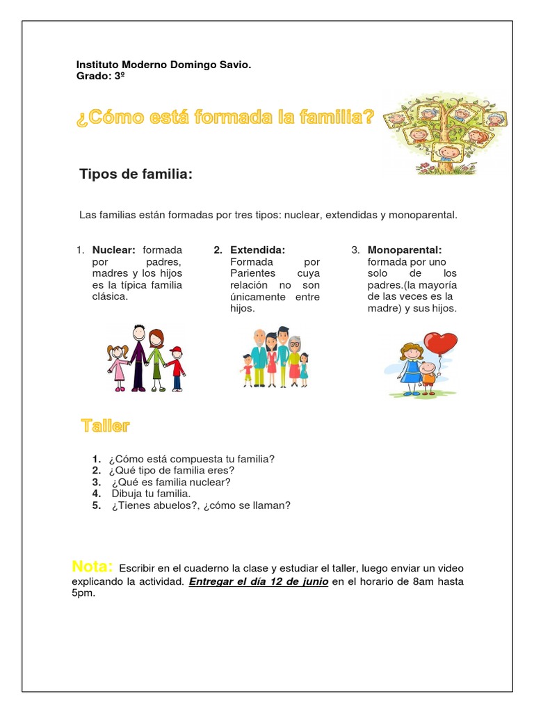 Tipos de Familia.. | PDF