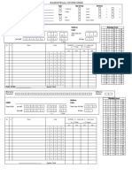Score Sheets Netball | PDF | Team Sports | Ball Games