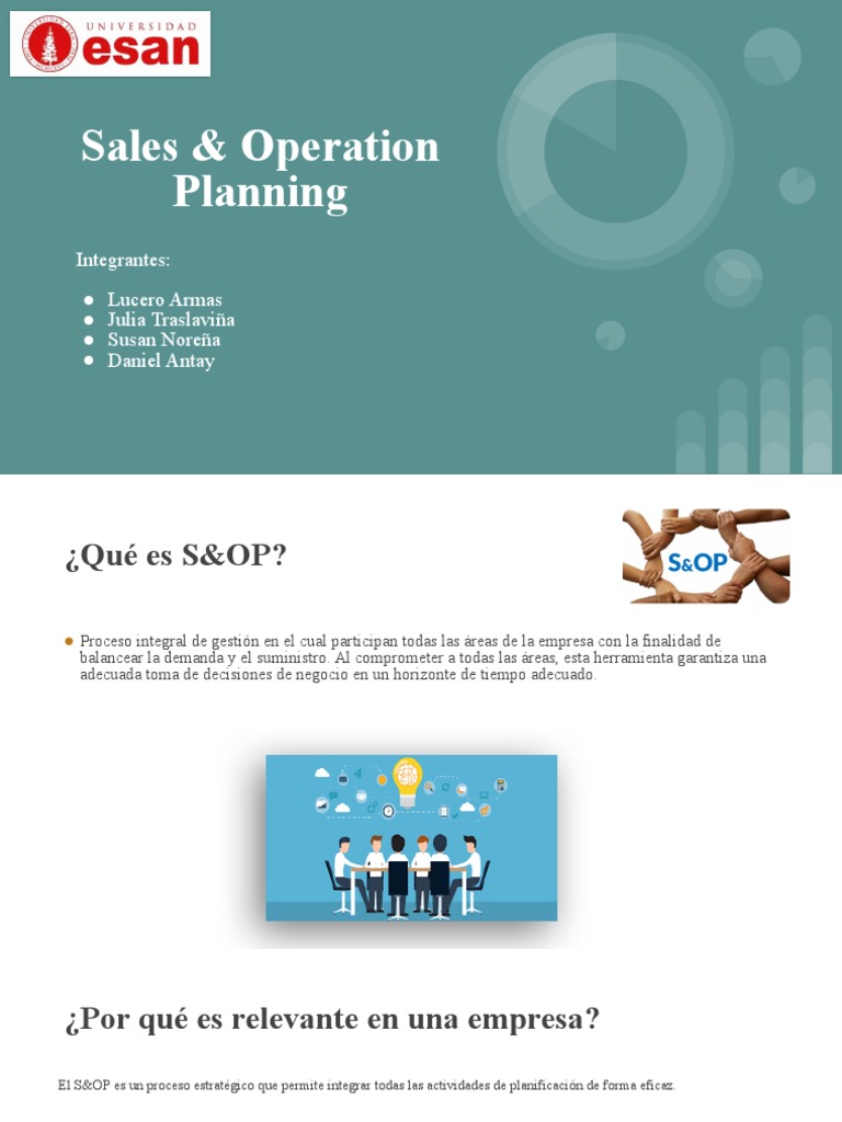 S&op | PDF | Calidad (comercial) | Economias