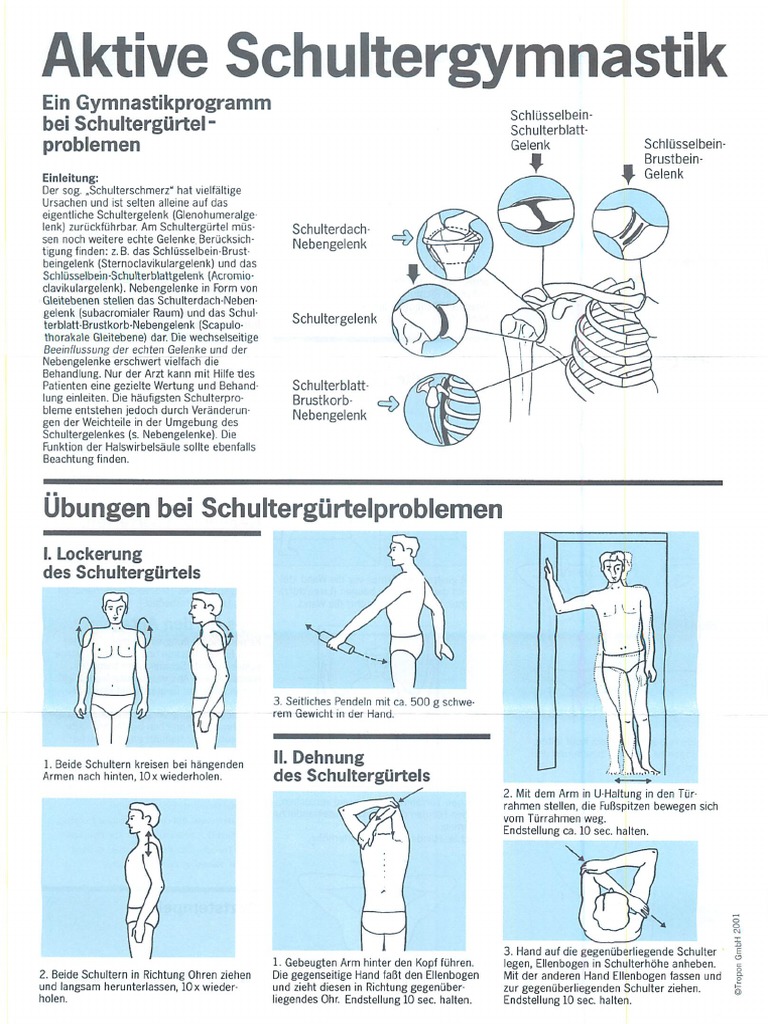 Aktive Schultergymnastik | PDF