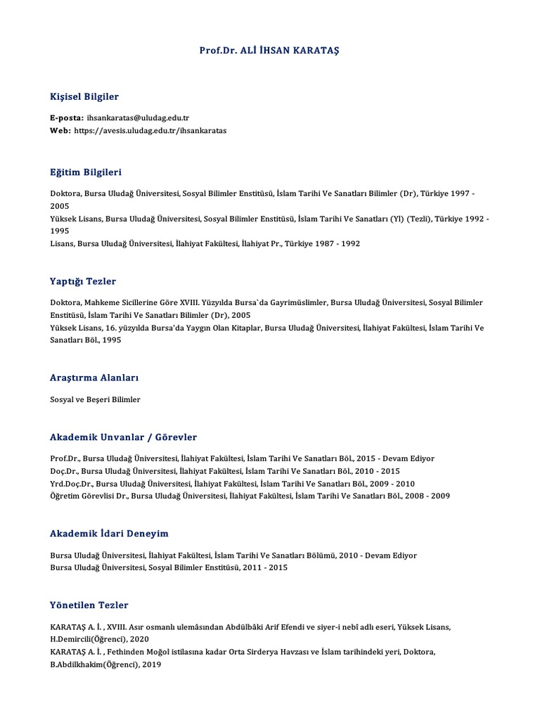 Ali̇ İhsan Karataş | PDF