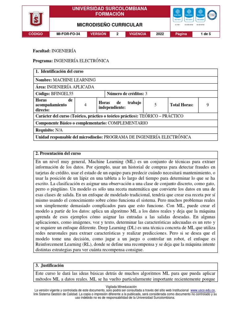 Machine Learning - 2022 - 2 | PDF | Caso de estudio | Aprendizaje automático