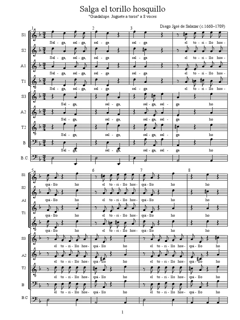 Salazar Diego José de - Salga El Torillo Hosquillo LUPE 1 | PDF