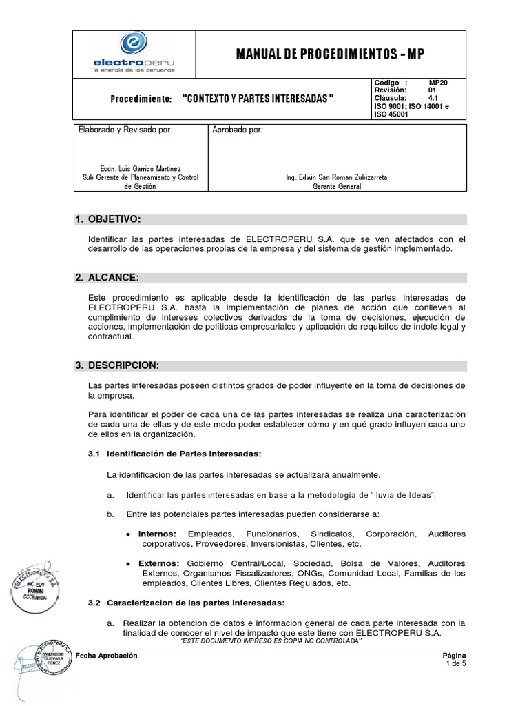 Identificación de Partes Interesadas en ISO | PDF | Business
