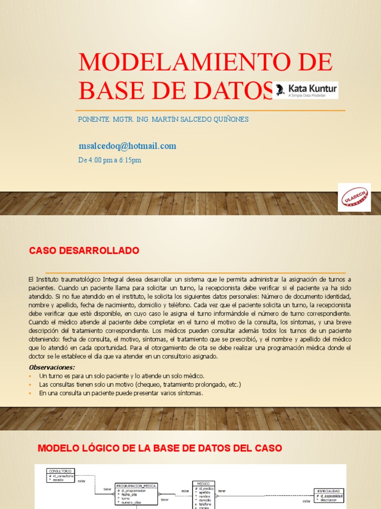 Modelamiento de Base de Datos - Sesión 2 | PDF | Bases de datos | Mi sql