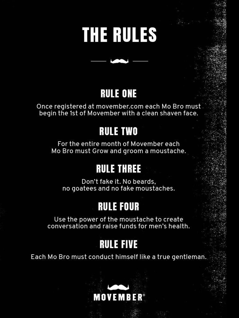 2019 Movember Rules - ENG | PDF