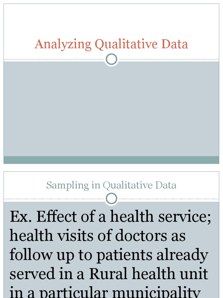 Qualitative Data Analysis Techniques | PDF | Questionnaire ...