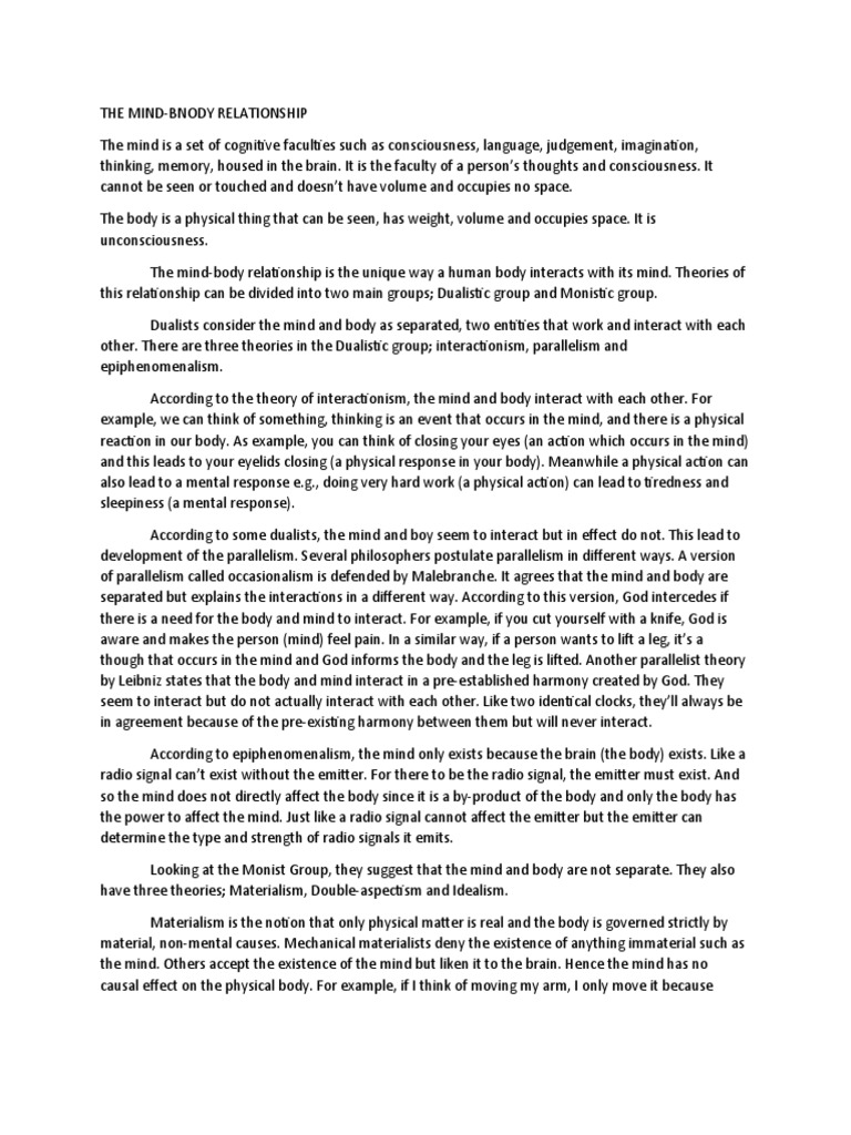 The Mind | PDF | Mind | Mental Processes