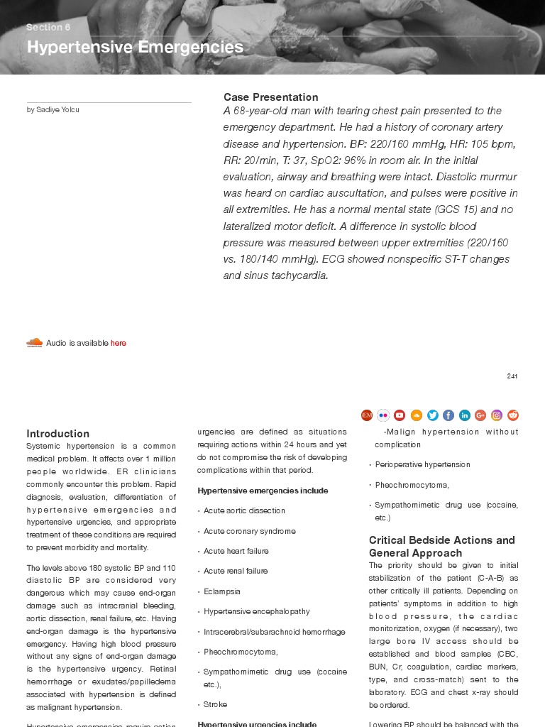 Reading Reference 4-Hypertensive Emergencies | PDF | Hypertension ...