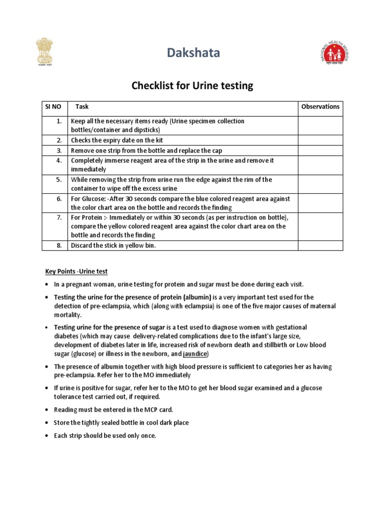 Urine Testing For Protein and Sugar | PDF | Cooking, Food & Wine | Wellness