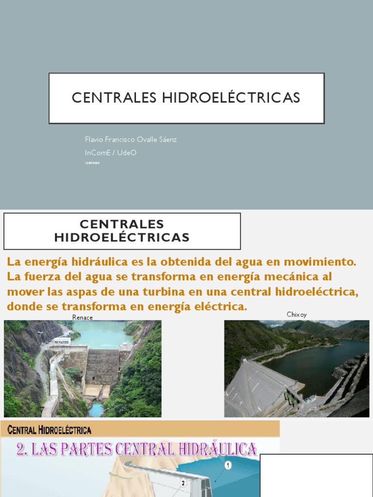 Centrales Hidroeléctricas | PDF | Hidroelectricidad | Ingenieria Eléctrica