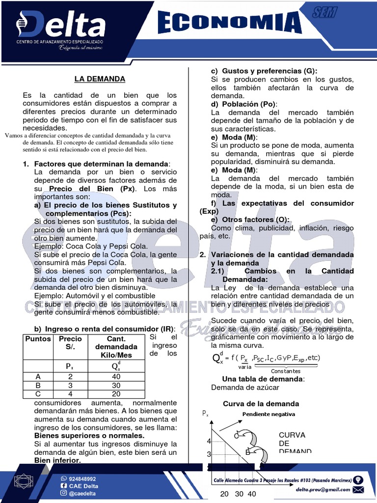 Economia - Oferta y Demanda | PDF | Oferta (economía) | Oferta y demanda