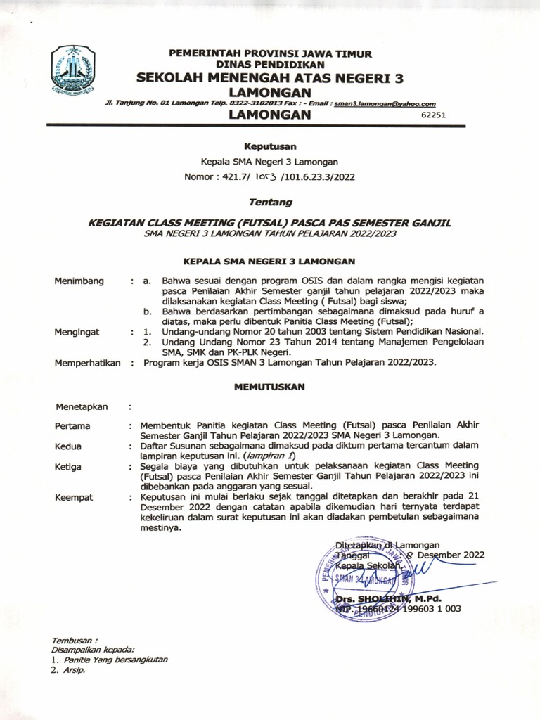 SK Class Meeting | PDF