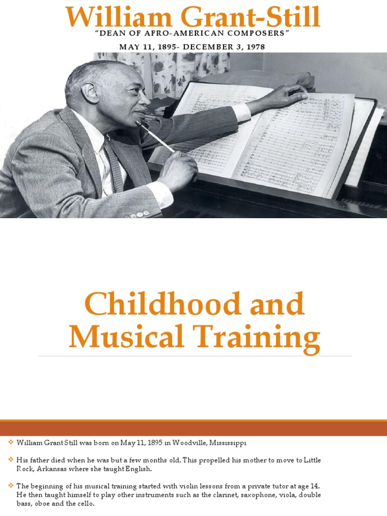 William Grant-Still Presentation | PDF | Classical Music | Performing Arts