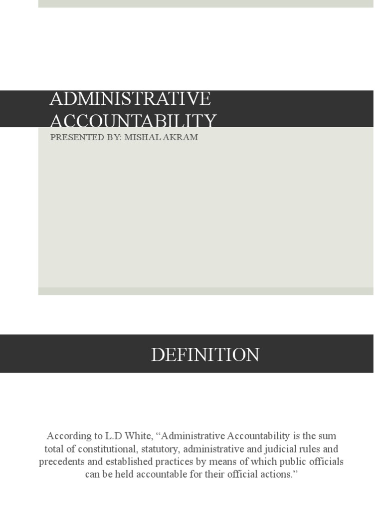 Public Ad (Lec 7) Administrative Accountability | PDF | Habeas Corpus ...