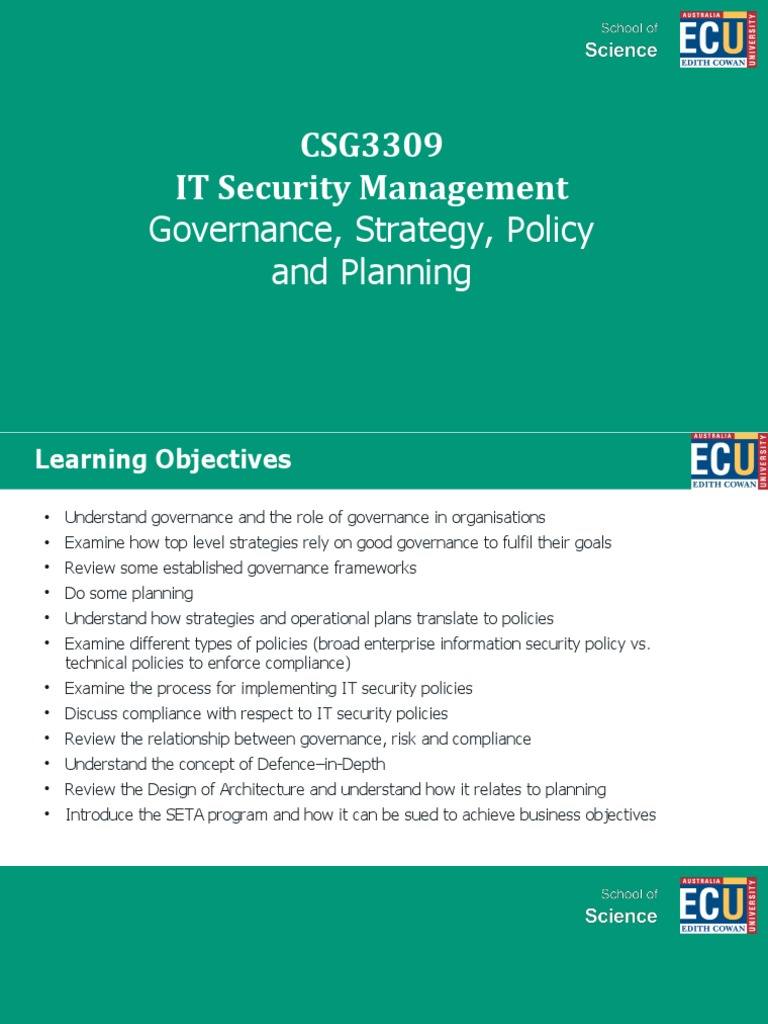 Module 4 Governance Strategy Policy | PDF | Information Security ...