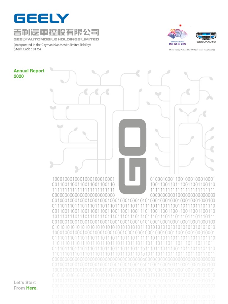 Geely Annual Report 2020 | PDF | Equity (Finance) | Valuation (Finance)