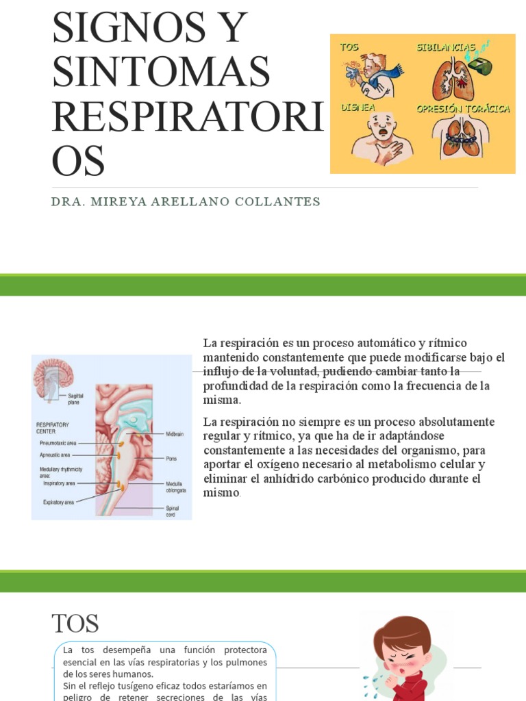 Signos y Sintomas Respiratorios | PDF | Pulmón | Sistema respiratorio