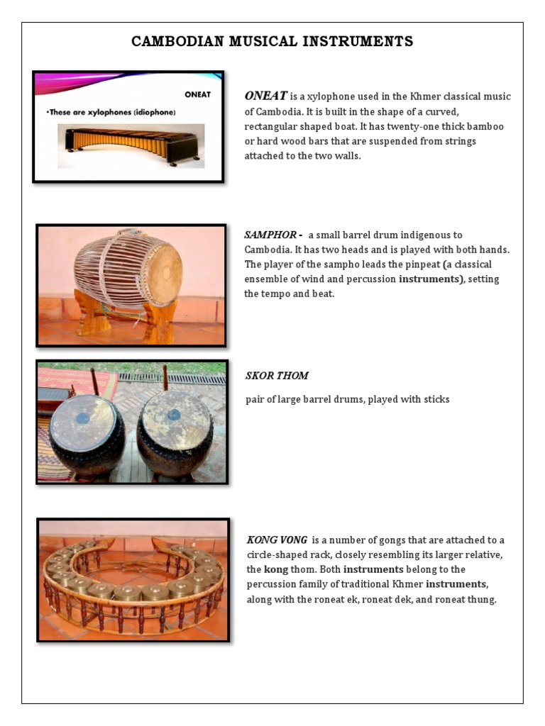 Cambodian Musical Instruments | PDF | Art
