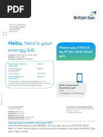 British Gas Example Bill | PDF | Invoice | Cheque