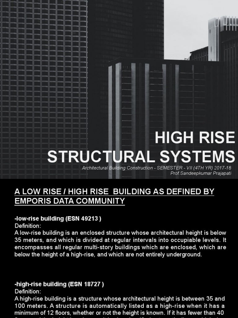 High Rise | PDF | Concrete | Economic Sectors