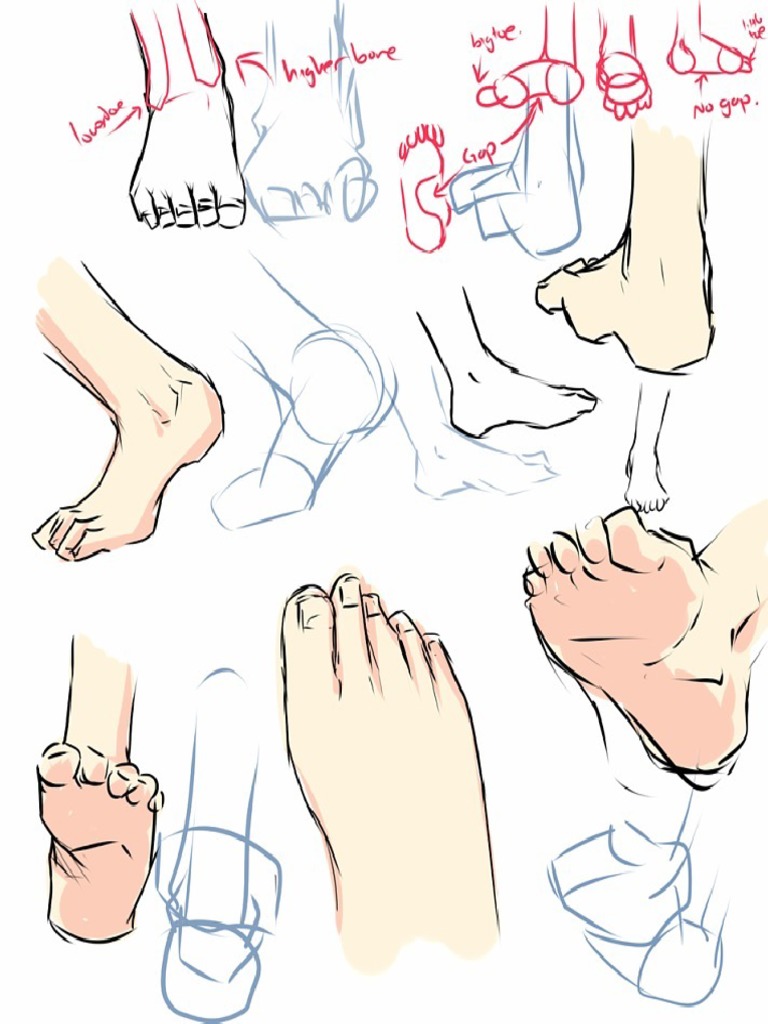 How To Draw Leg and Feet - Tutors | PDF
