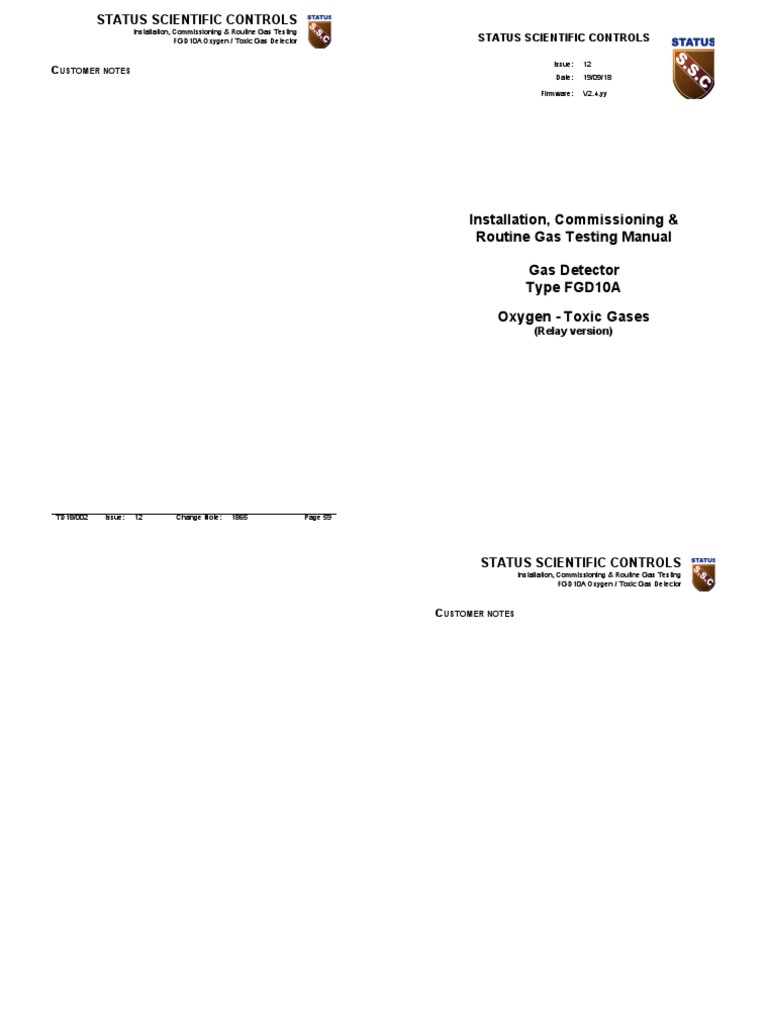 FGD 10A OXIGEN AND TOXIC Detector de Gas | PDF | Relay | Fuse (Electrical)