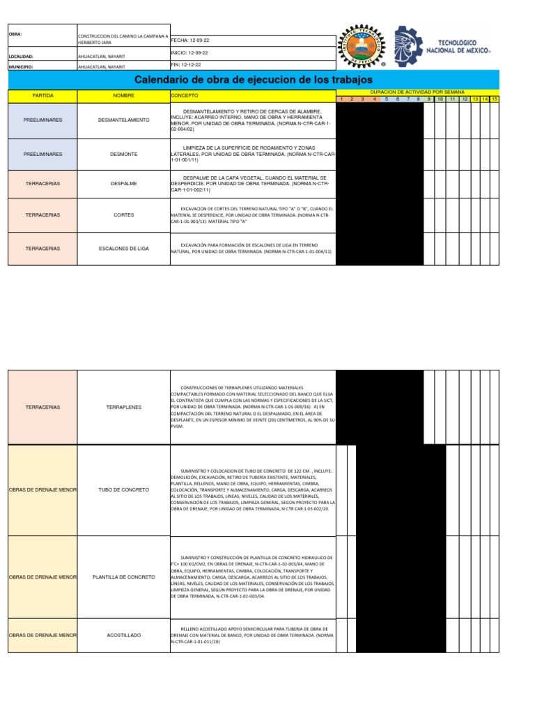 6 Admon 2B E3 U1 Proy Prtrab | PDF | Hormigón | Construyendo tecnología