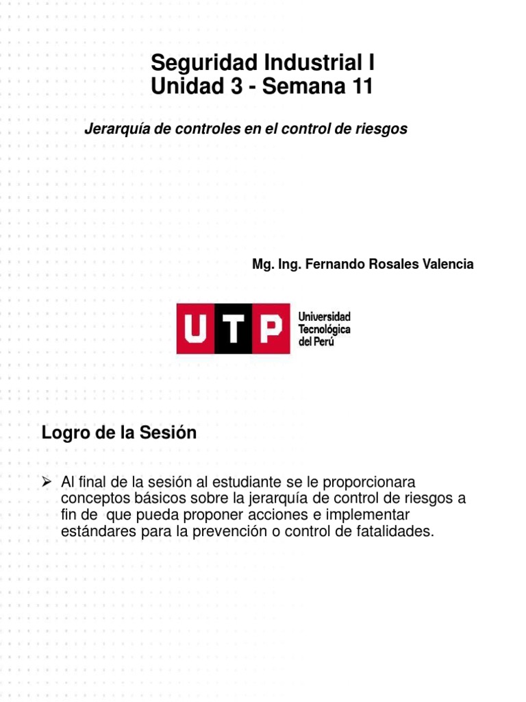 S11.s1 - Material - Jerarquia de Controles en El Control de Riesgos 1 | PDF | Seguridad y salud ...