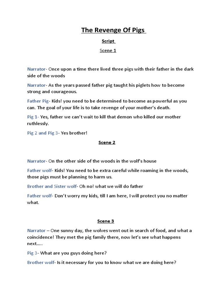 The Revenge of Pigs | PDF | Mystery, Thriller & Crime Fiction