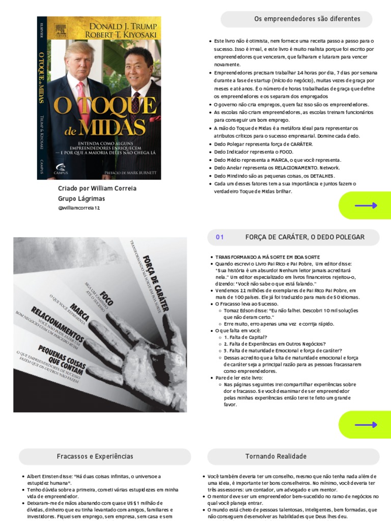 Resumo o Toque de Midas | PDF | Empreendedorismo | Marca