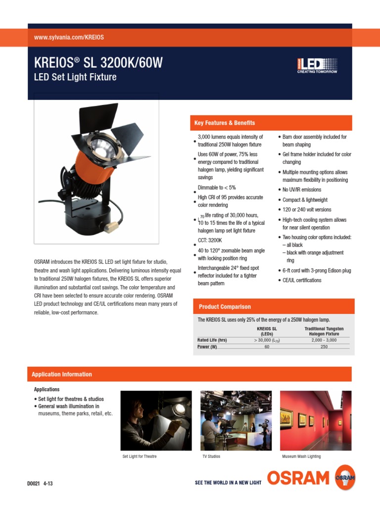 Ficha Dl-Kreios-Sl3260 | PDF | Lighting | Optics
