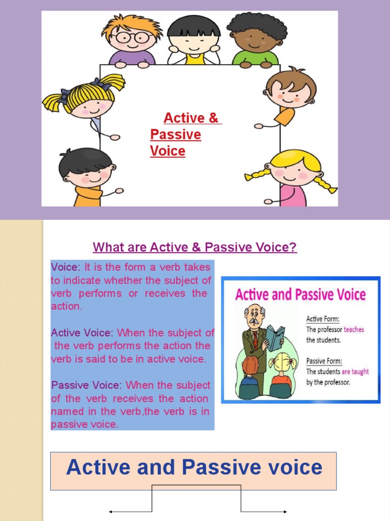 Active and Passive Voice for Class 6 | PDF | Verb | Perfect (Grammar)
