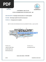 Cours SMQ | PDF | Management de la qualité | Système de management de ...