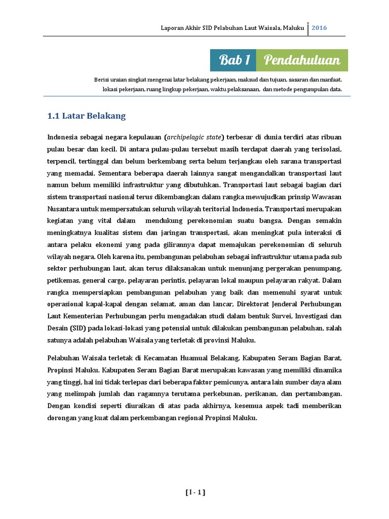 01 BAB 1 Pendahuluan | PDF