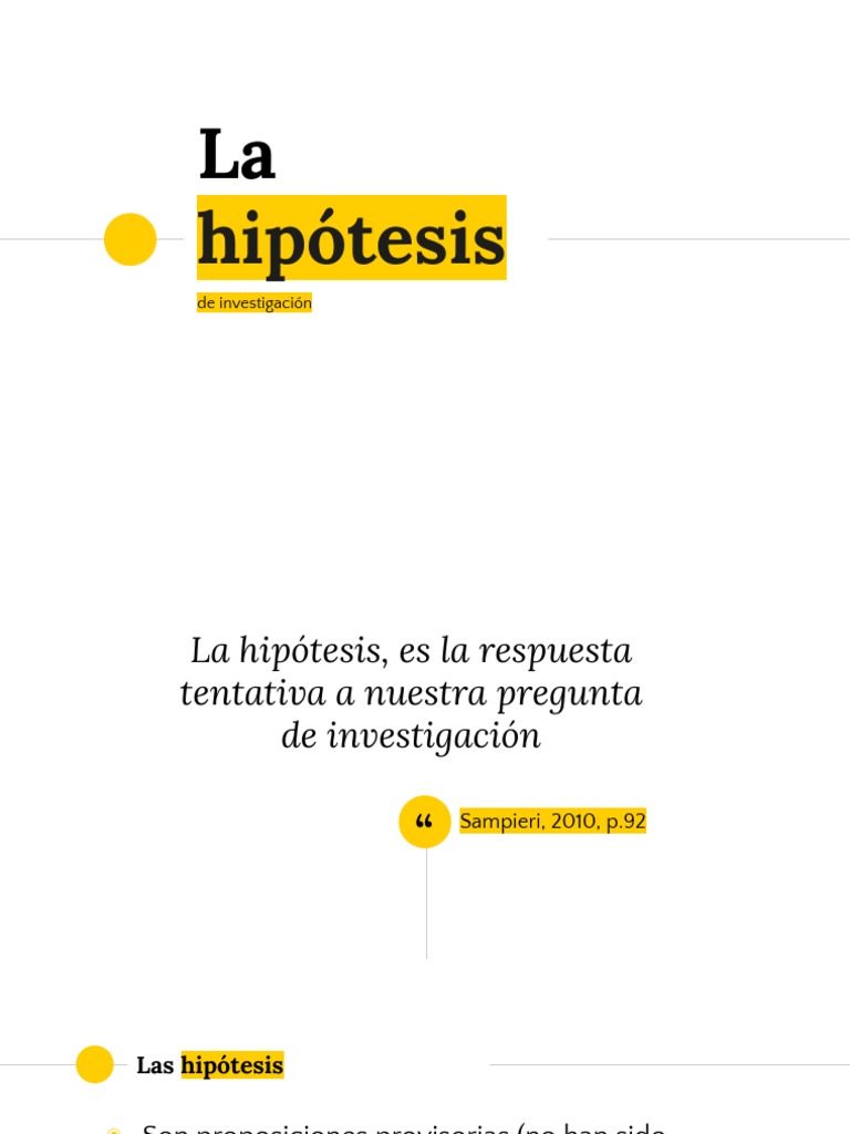 La Hipótesis | PDF | Hipótesis | Teoría