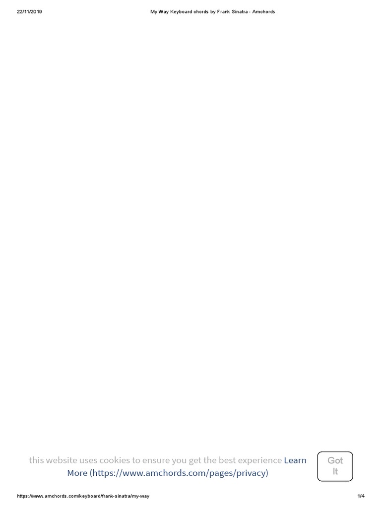 My Way - Frank Sinatra | PDF