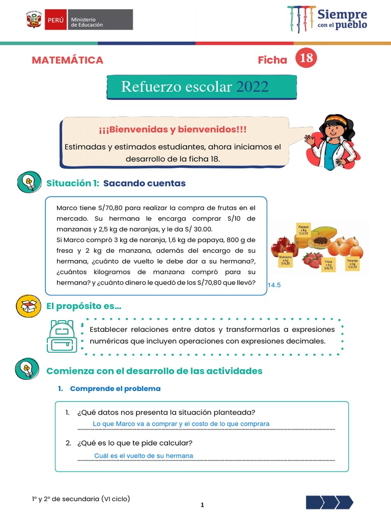 Problemas Matemáticos: Compras y Progresión | PDF | División (Matemáticas) | Matemática Elemental