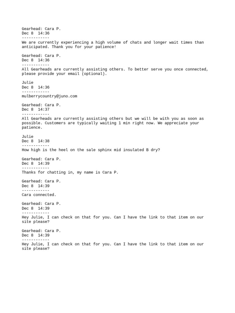 Live Chat Transcript | PDF | Games & Activities | Home & Garden